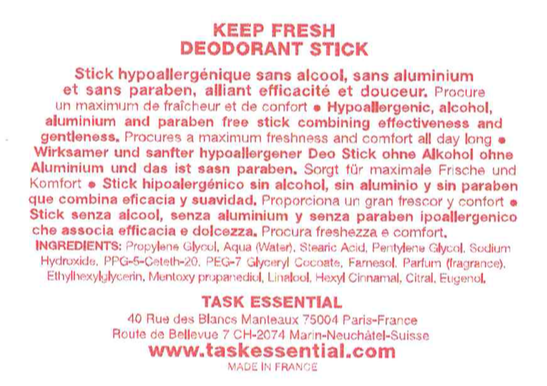 Keep Fresh Deodorant – Task Essential – Oxygen infused skincare products