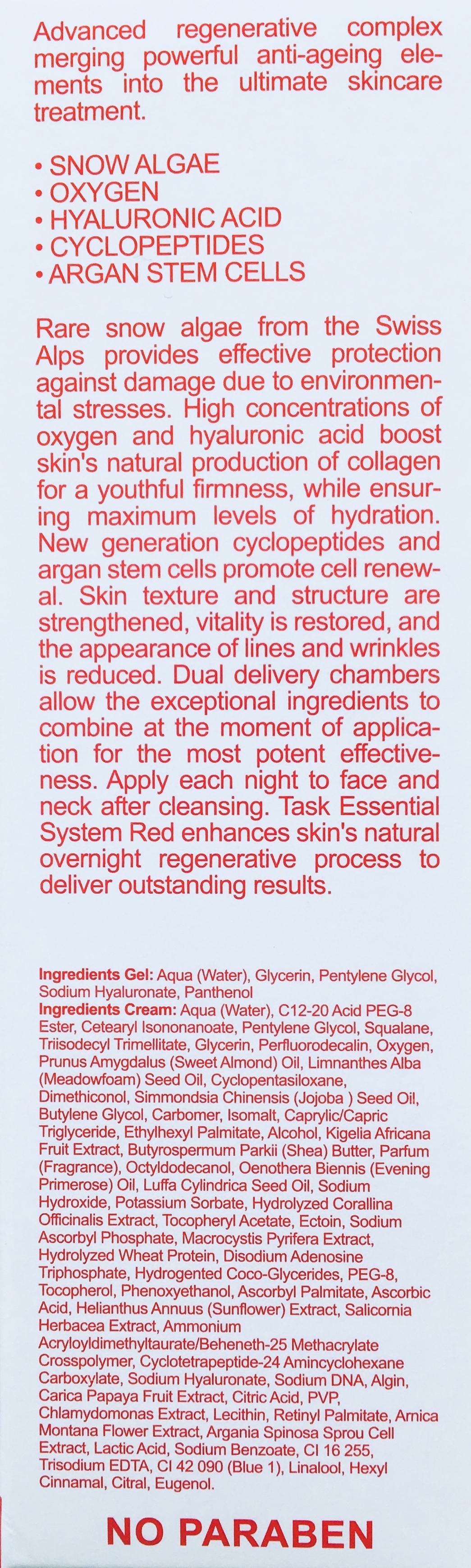 System Red O2 Regenerative Treatment – Task Essential – Oxygen infused ...